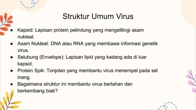 ciri-ciri serta struktur tubuh virus.pptx | Free Download