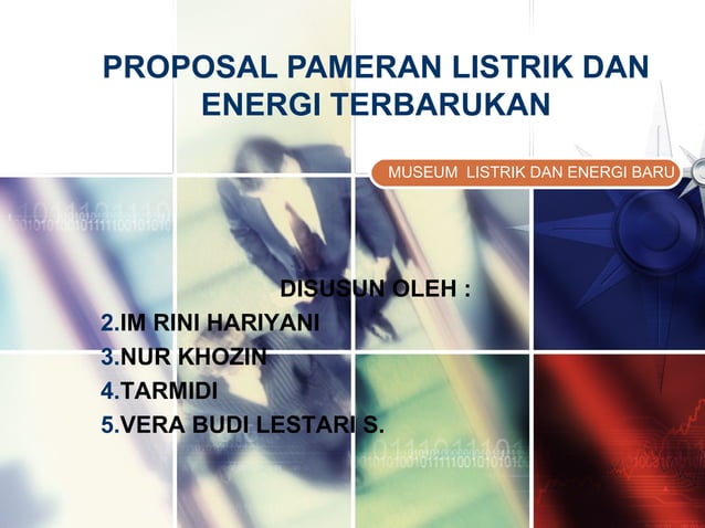 Presentasi pameran hemat listrik dan energi terbarukan | PPT