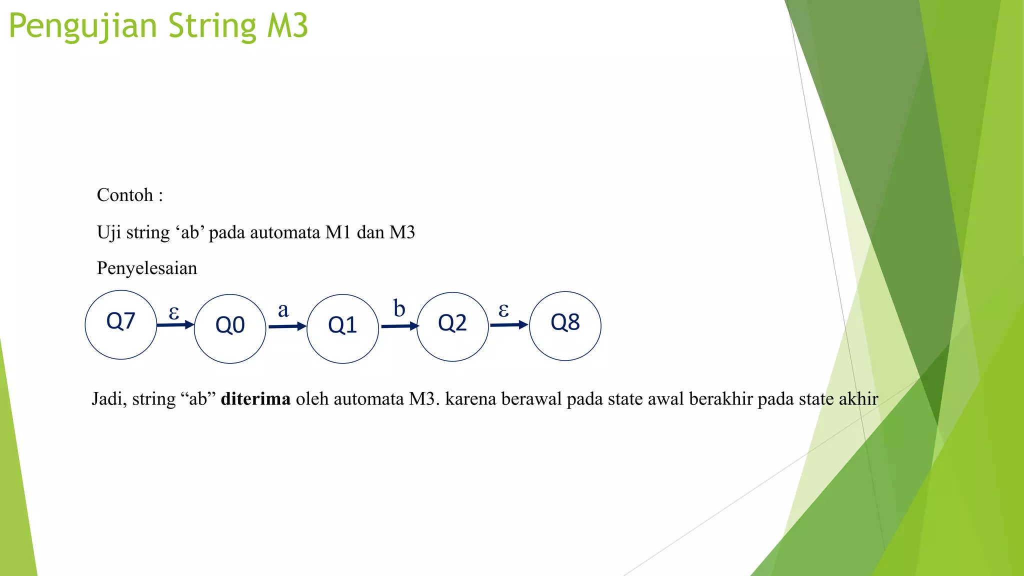 PENGGABUNGAN FINITE STATE AUTOMATA | PPTX