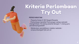 Presentasi technical meeting lomba try out | PPTX