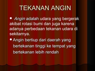 Presentasi tekanan angin | PPT