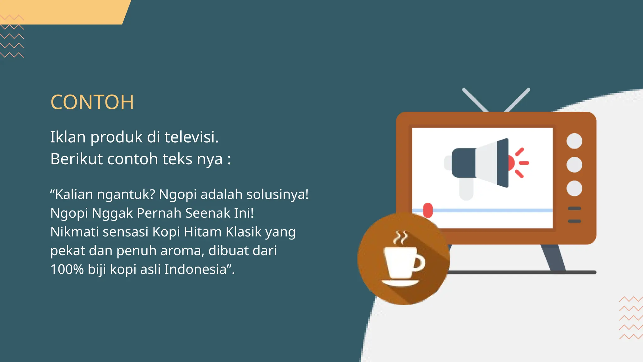 Presentasi Teks Iklan, Slogan, dan Poster Ilustrasi Geometri Biru Putih ...