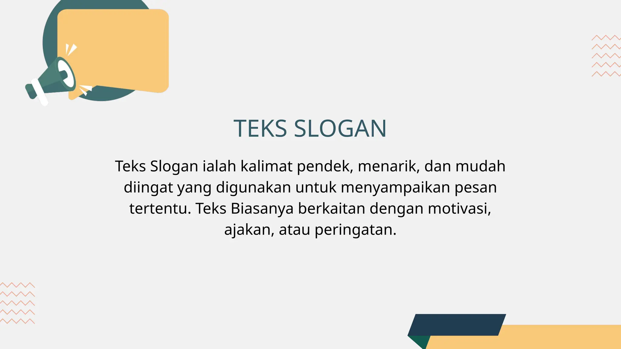 Presentasi Teks Iklan, Slogan, dan Poster Ilustrasi Geometri Biru Putih ...