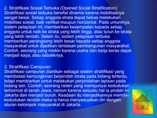 Stratifikasi Sosial | PPTX