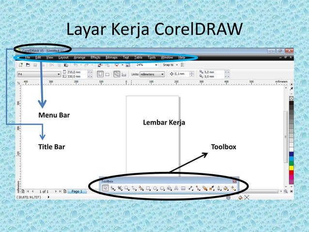 Presentasi tik kelas 5 corel draw dasar | PPTX