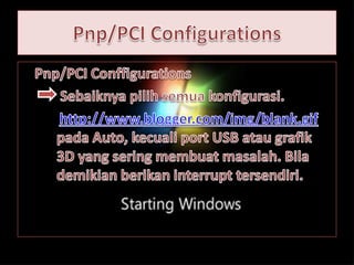 Presentasi TIK "Booting" | PPT