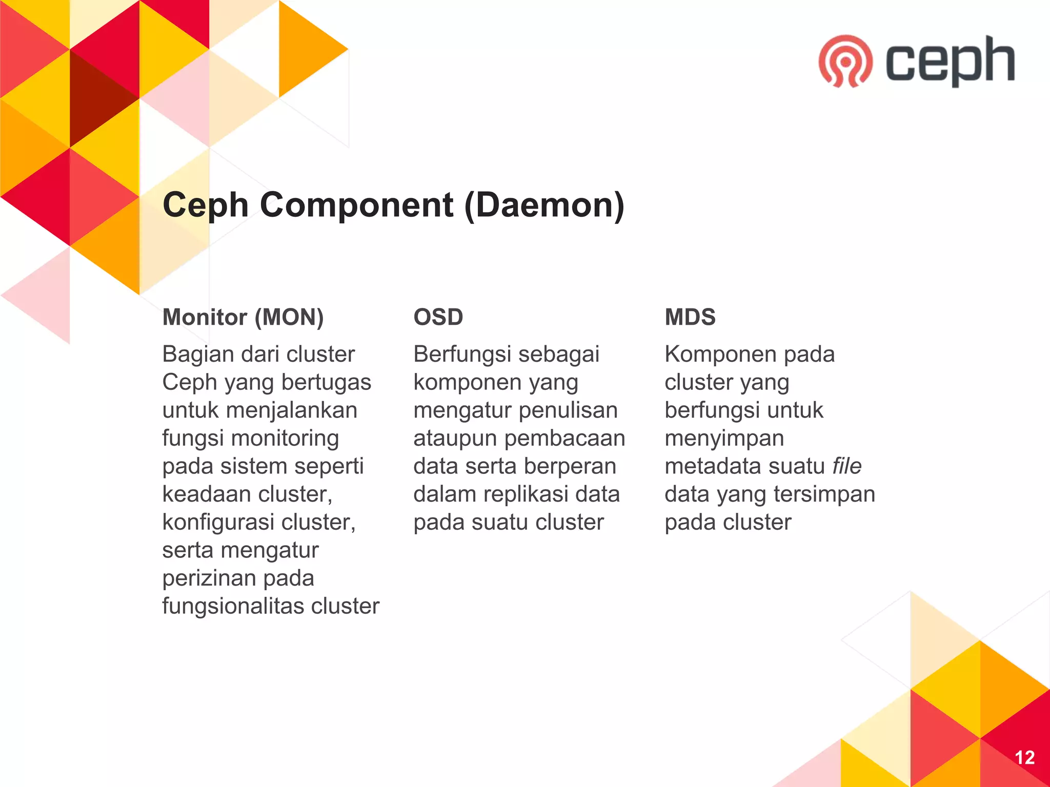 ceph software defined storage | PPT