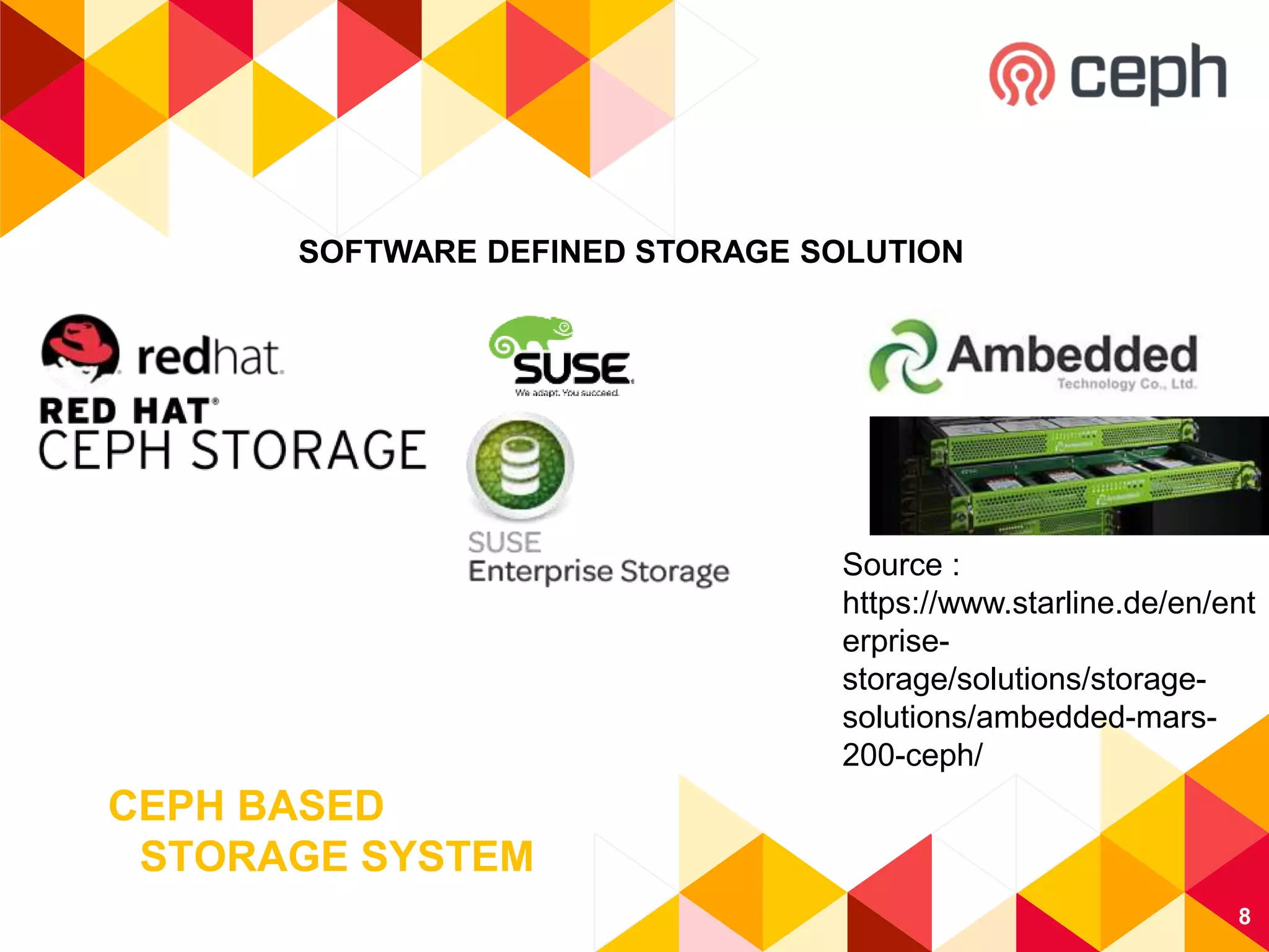 ceph software defined storage | PPTX