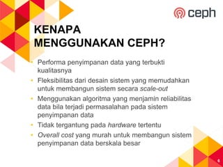 ceph software defined storage | PPTX