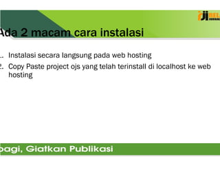 Instalasi OJS 2 di Web Hosting | PDF
