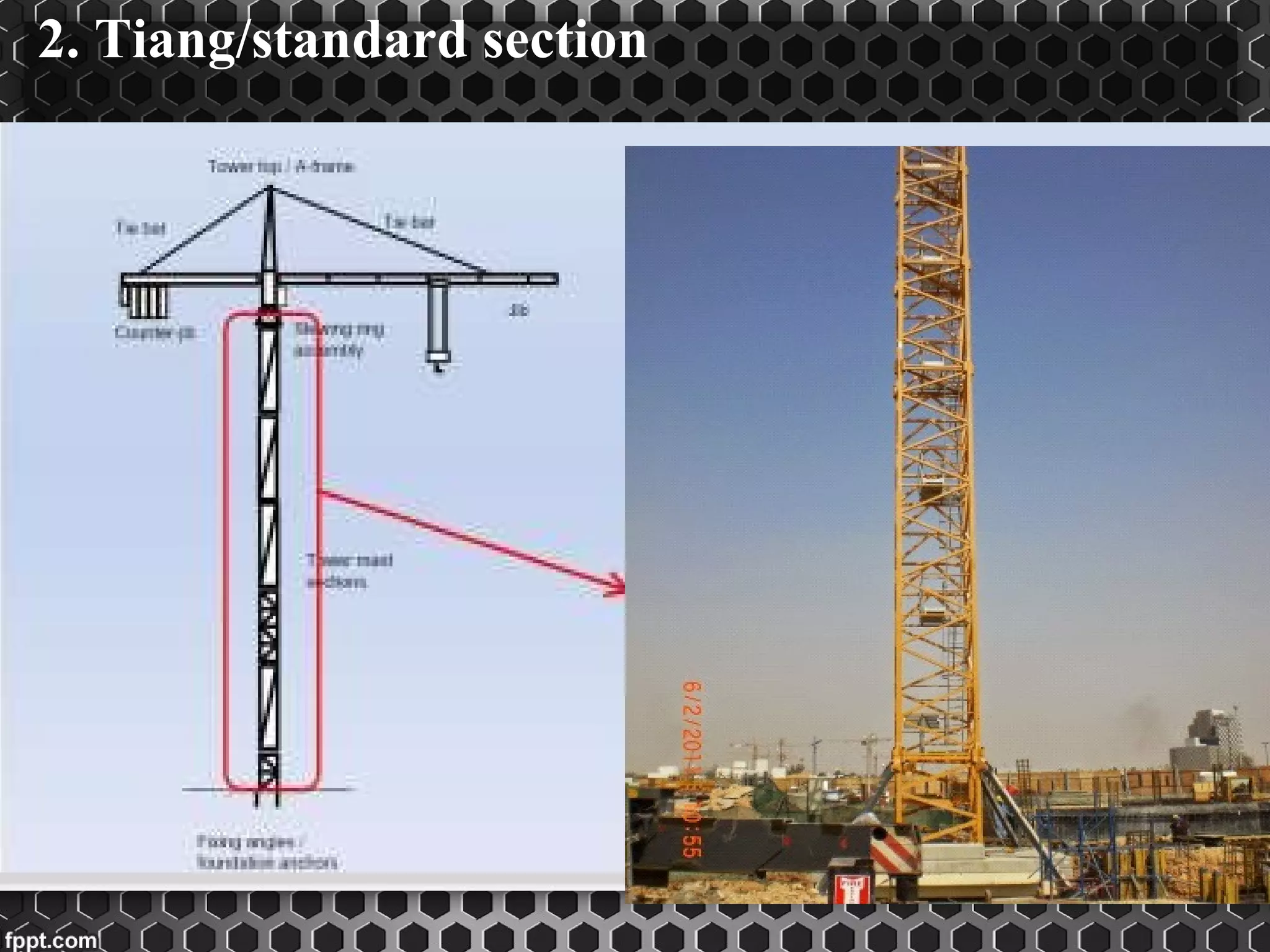 Presentasi dan studi kasus perhitungan tower crane | PPT