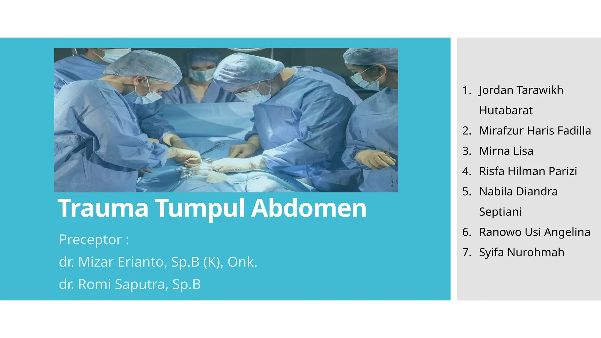 presentasi trauma tumpul pengertian, algoritma | PPTX