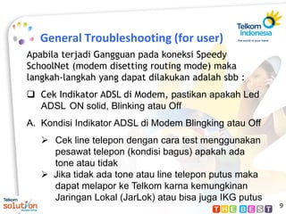 Presentasi troubleshooting speedy school net | PPT