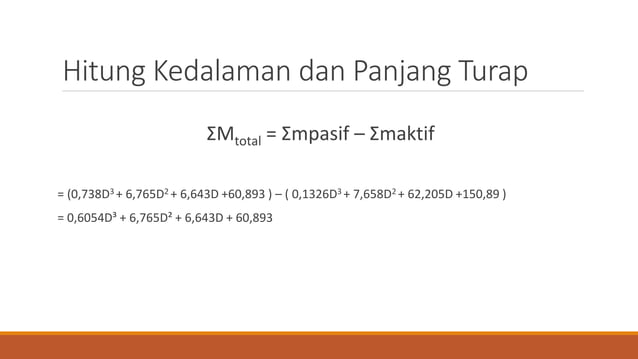 PERENCANAAN TURAP | PPTX