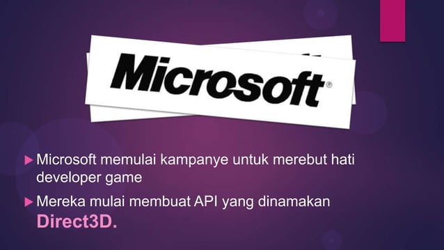 Perkembangan OpenGL & DirectX | PPT