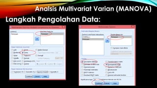 Presentasi uji manova | PPTX