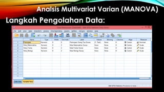 Presentasi uji manova | PPTX