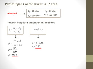 UJI PROPORSI DUA SAMPEL | PPTX