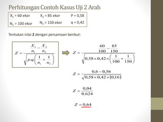 UJI PROPORSI DUA SAMPEL | PPTX