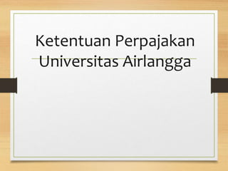 Presentasi unair | PPTX