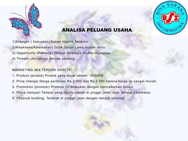 Presentasi usaha jasuke | PPSX