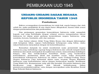 Presentasi uud 1945 | PPTX