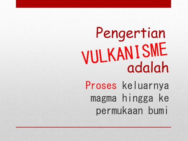 Gejala Vulkanisme | PPTX