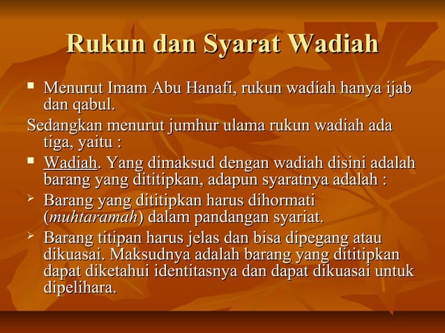 Presentasi+wadiah | PPT