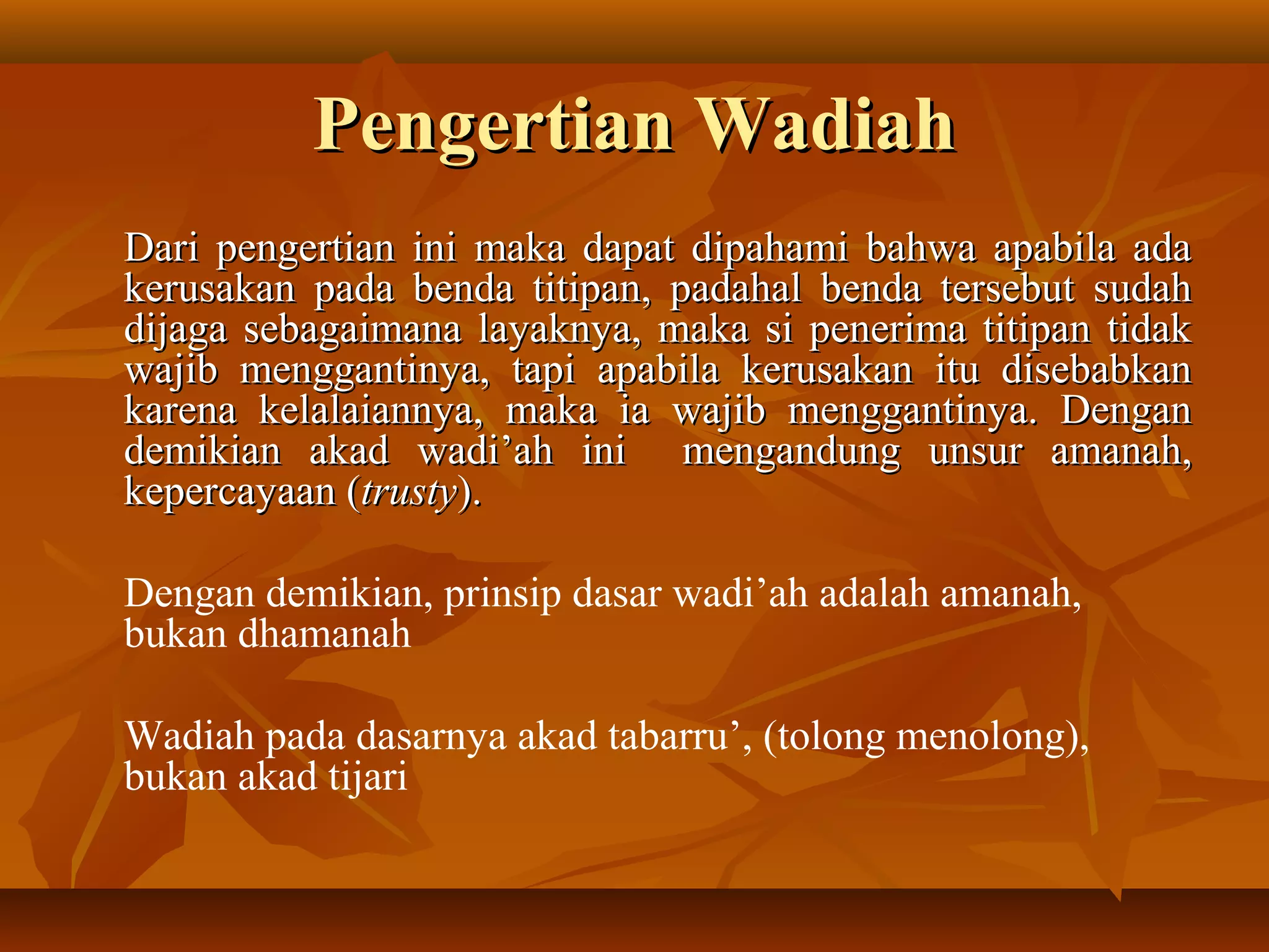 akad wadiah | PPT