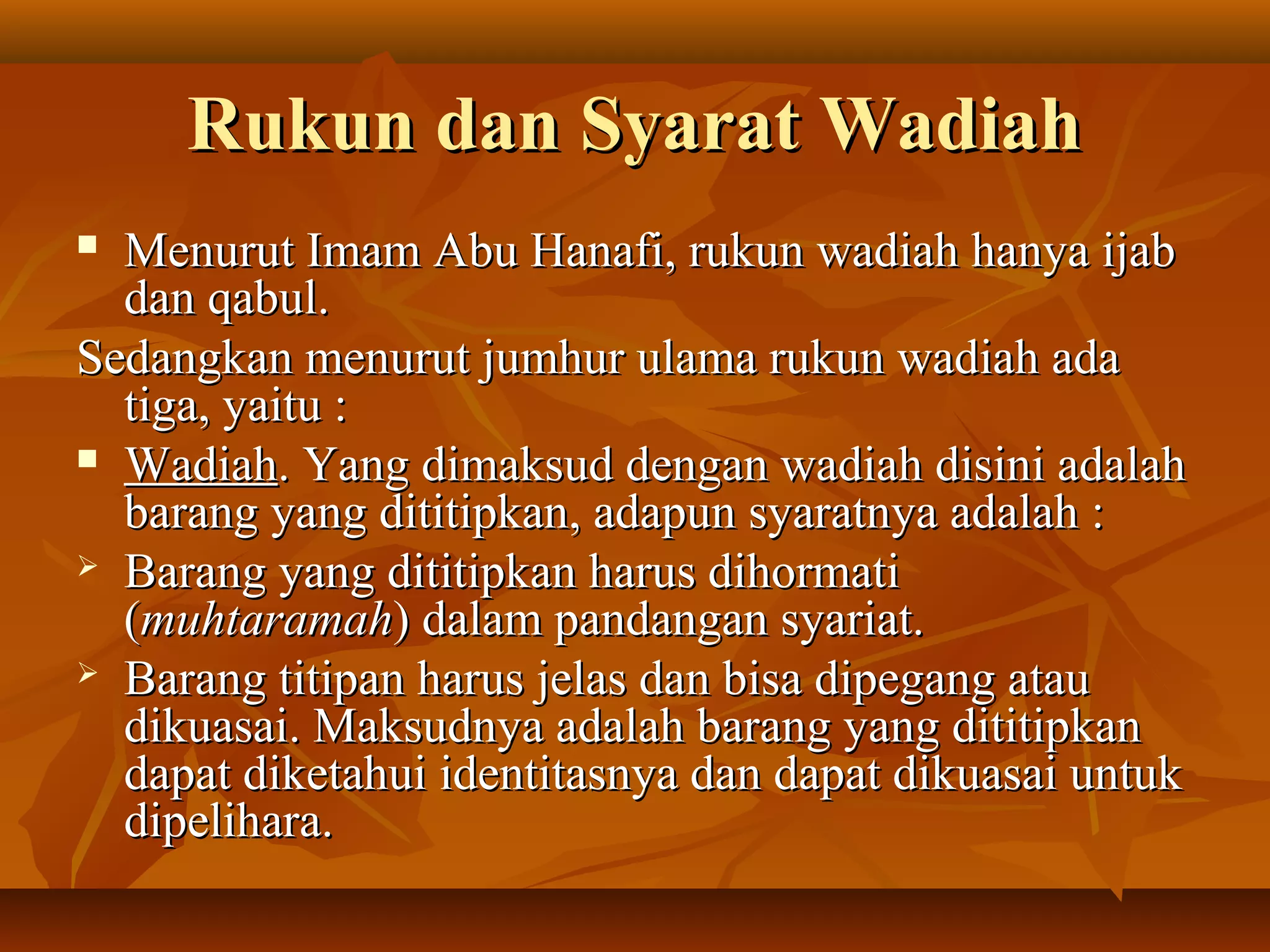 akad wadiah | PPT
