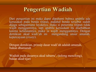 akad wadiah | PPT