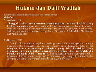 akad wadiah | PPT
