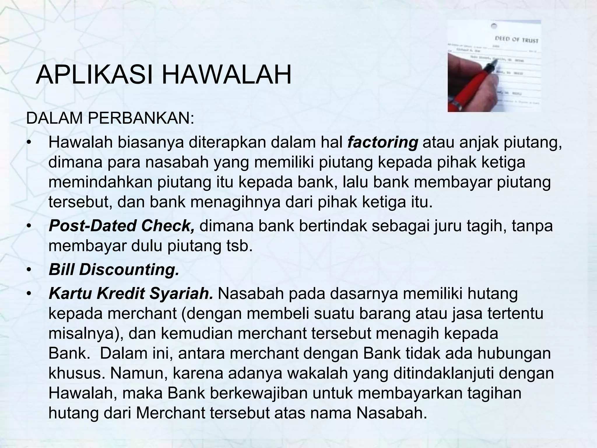 wakalah kafalah hawalah | PPSX