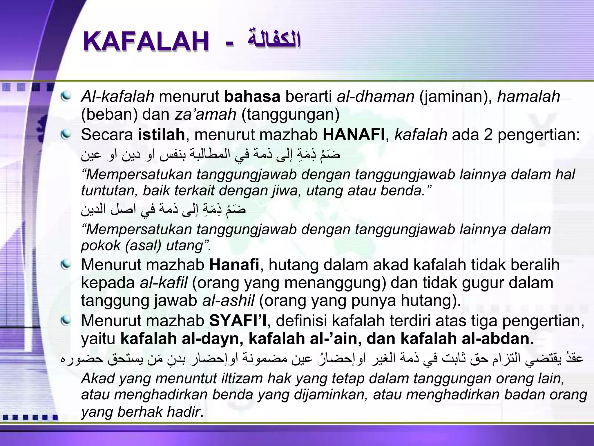 wakalah kafalah hawalah | PPSX
