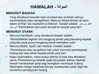 wakalah kafalah hawalah | PPSX