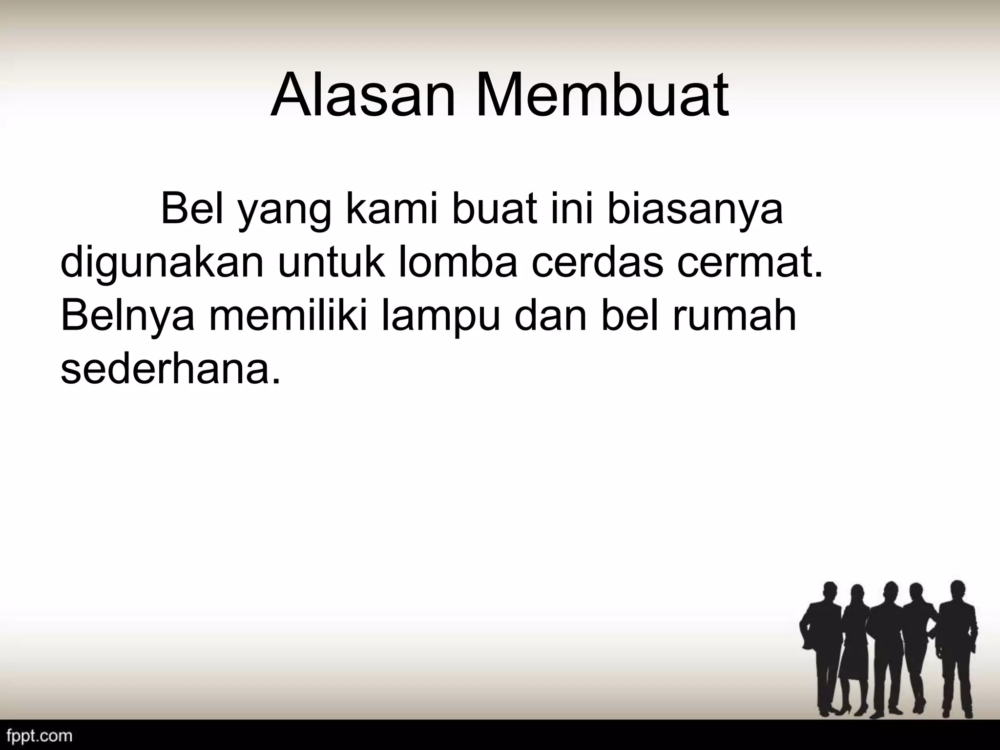 Rangkaian bel listrik | PPTX
