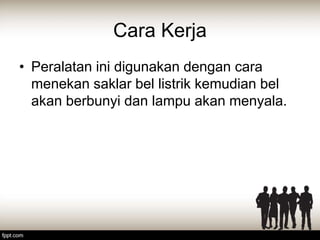 Rangkaian bel listrik | PPTX