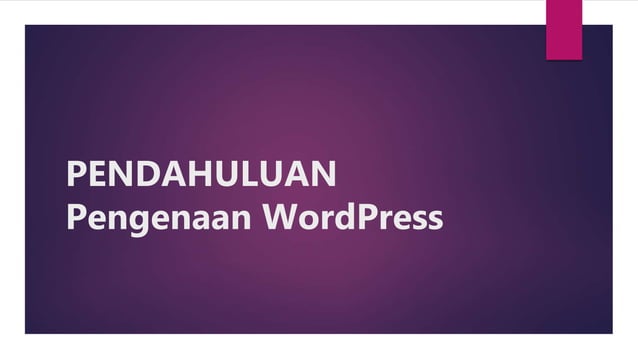 Presentasi wordpress | PPTX
