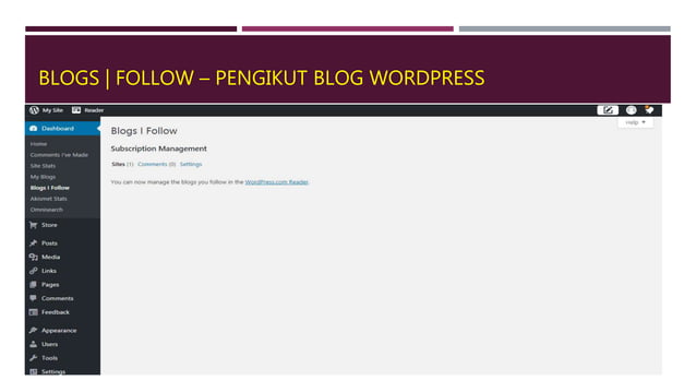 Presentasi wordpress | PPTX