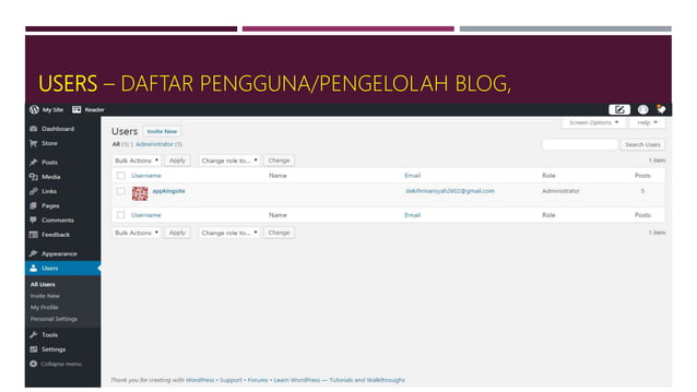 Presentasi wordpress | PPTX