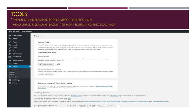 Presentasi wordpress | PPTX