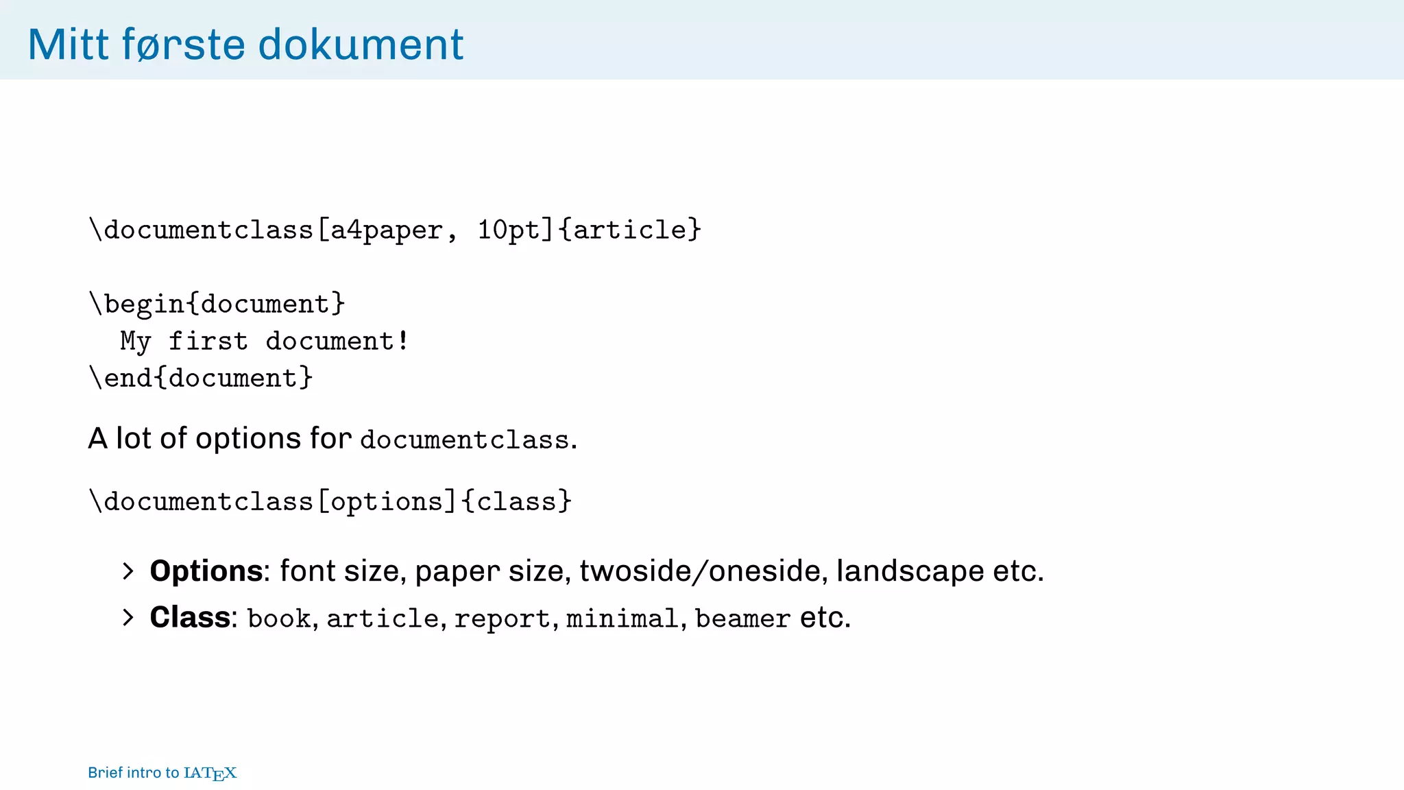 Basic Introduction to LaTeX | PPT