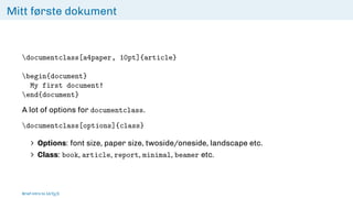 Basic Introduction to LaTeX | PPT