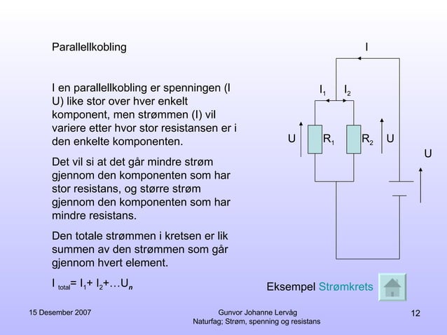 Presentasjon Elektrisitet | PPT