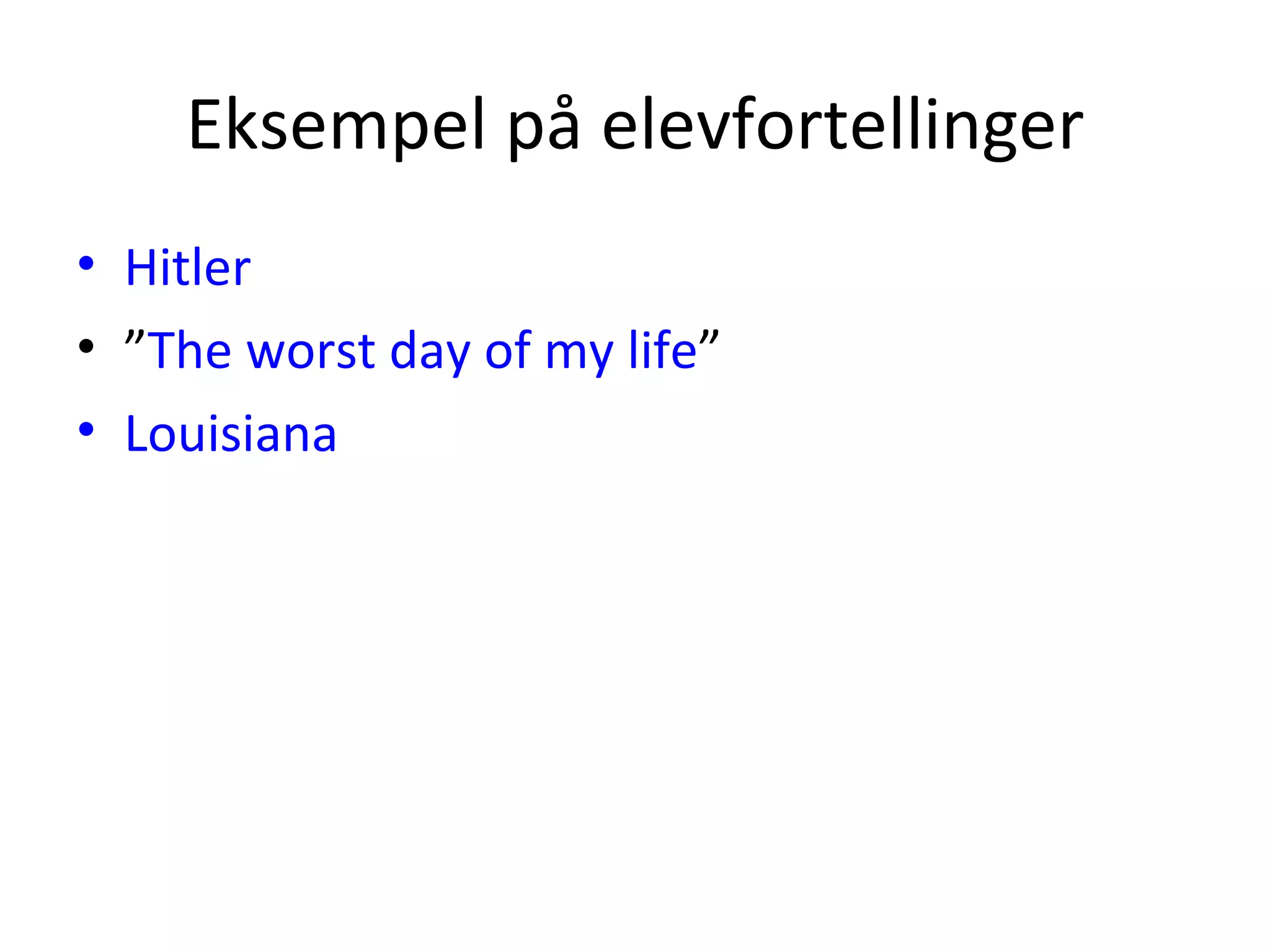 Pedagogisk bruk av digitale fortellinger | PPT