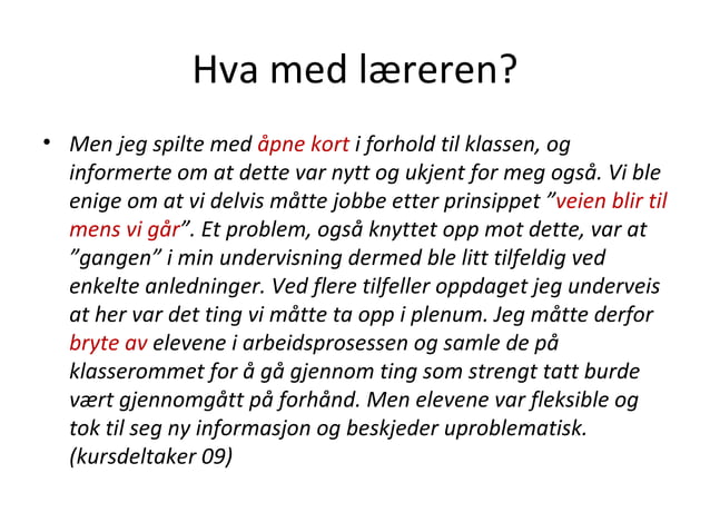 Pedagogisk bruk av digitale fortellinger | PPT