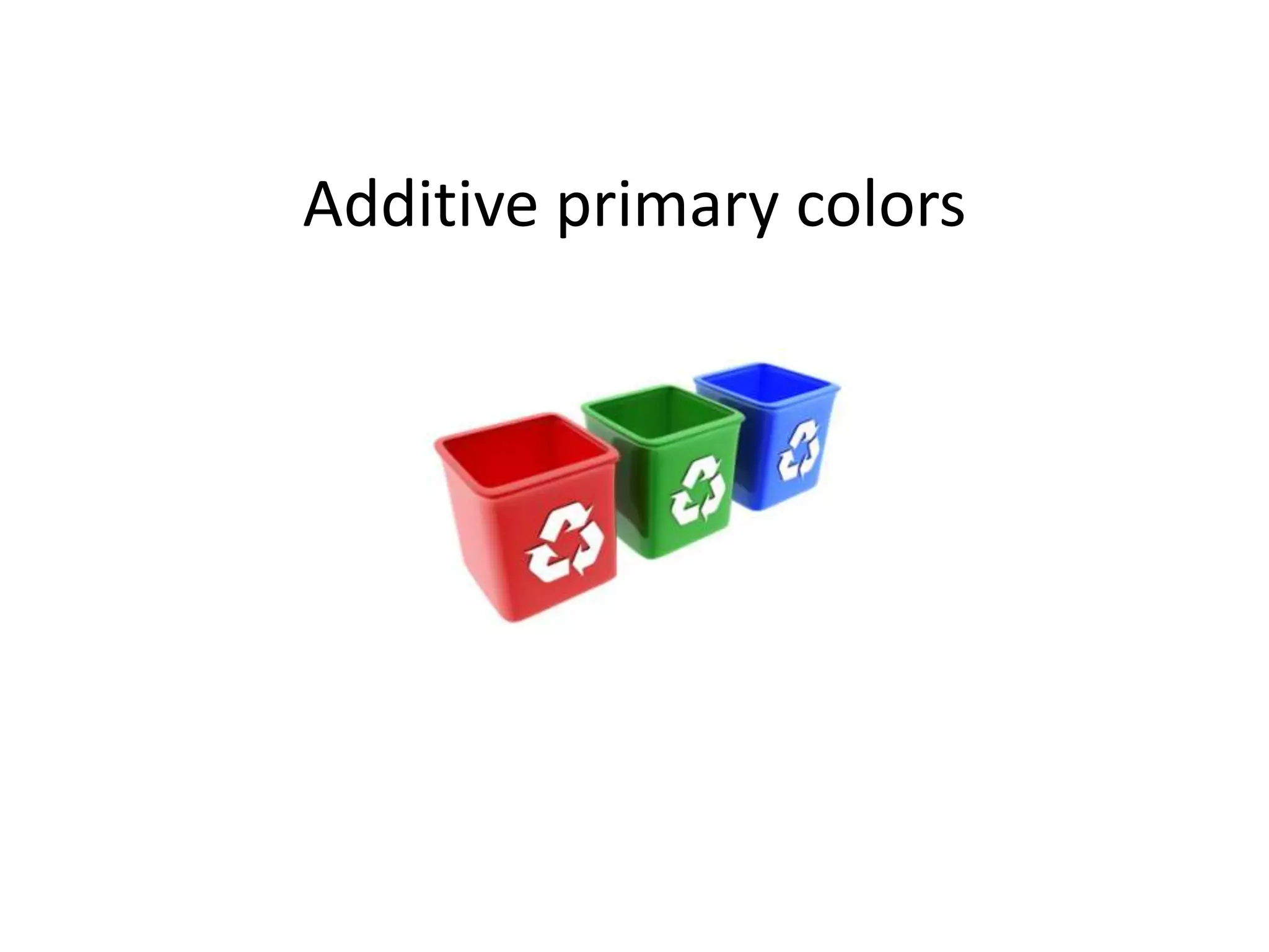 Additive and subtractive primary colors | PPTX