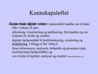 Matematis modellering og praktisk matematikk | PPT