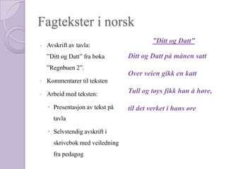 Presentasjon grunnleggende ferdigheter | PPT