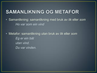 Lyrikk og lyriske virkemidler | PPT | Free Download